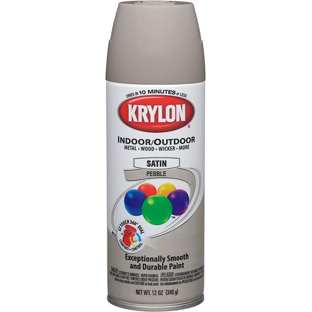 Krylon K05200107-6 PK Pebble Decorator 'Satin Touch' Spray Paint - 12 ...