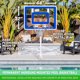 GoSports Deck-Mounted Splash Hoop ELITE Adjustable Height Inground Pool ...