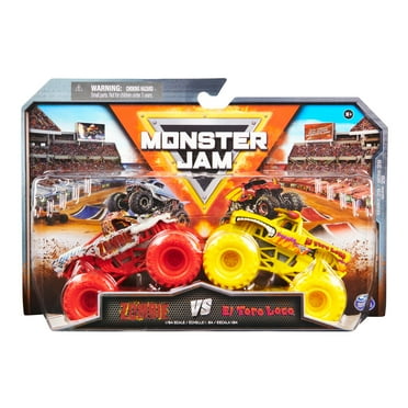 Monster Jam Official 1:64 Scale Die-Cast Monster Trucks 2-Pack 3+ Kids ...
