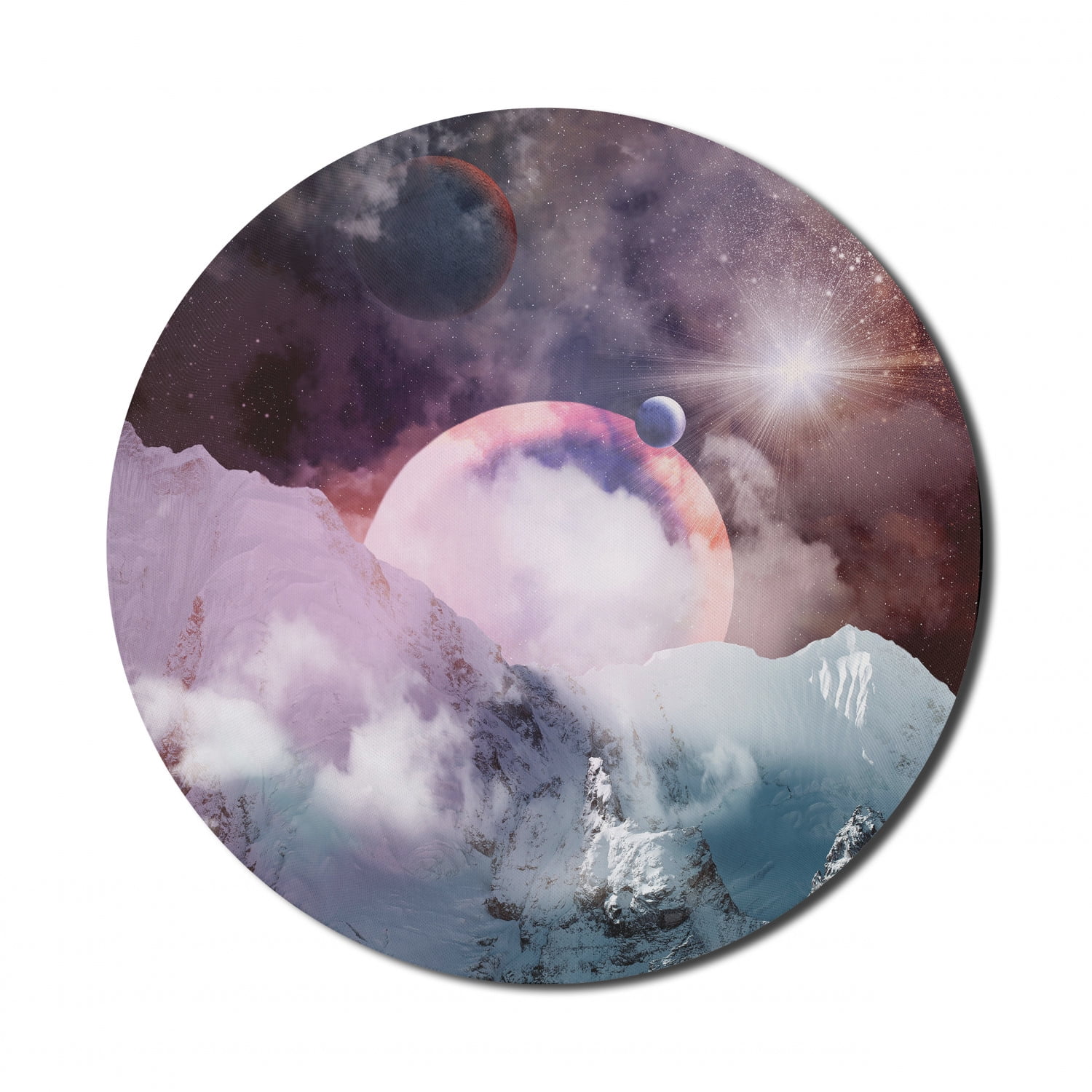 Outer Space Mouse Pad for Computers, Planets in Space Natural Scenery ...