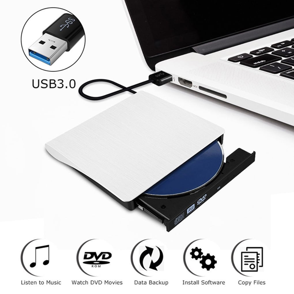 DALX USB 3.0 DVD-ROM Computer Optical Drive PC External Slim CD ROM ...