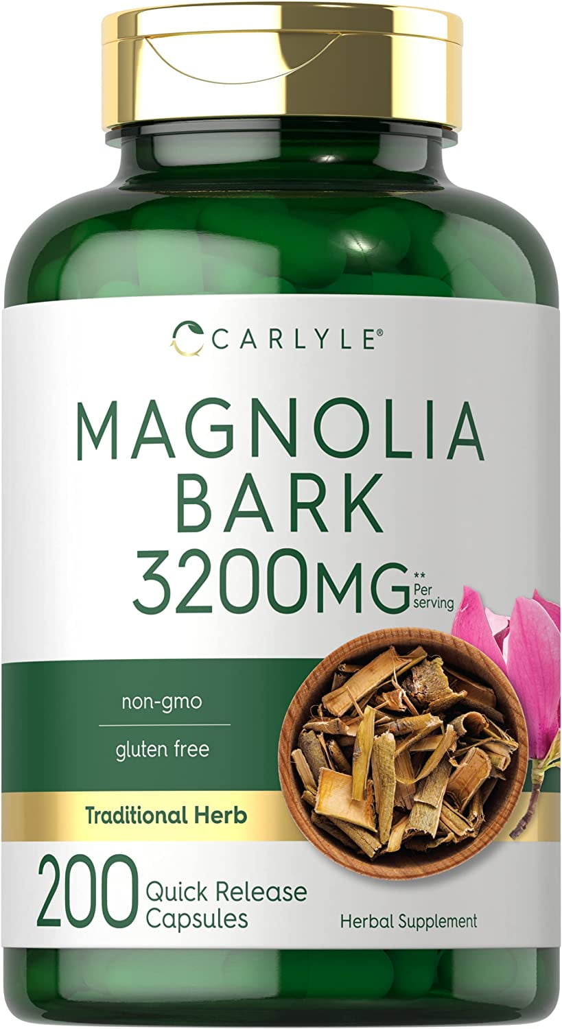 Magnolia Bark Extract 3200 mg | 200 Capsules | by Carlyle - Walmart.com