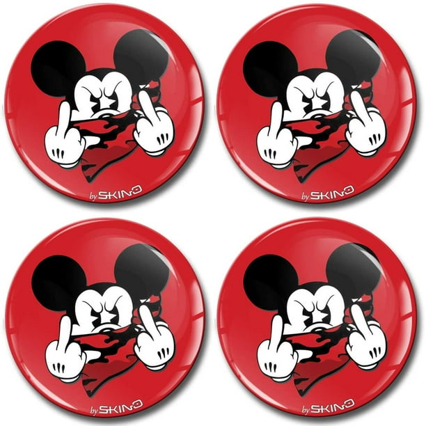 Skino 4 x 1.97 /50mm/ Silicone 3D Wheel Center Stickers for Rims Hub ...