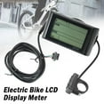 Electric Bike LCD Display Meter with Comprehensive Data, Backlight Design, and Multi-Voltage ...