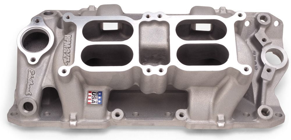 SBC Dual Quad Air Gap Intake Manifold - Walmart.com