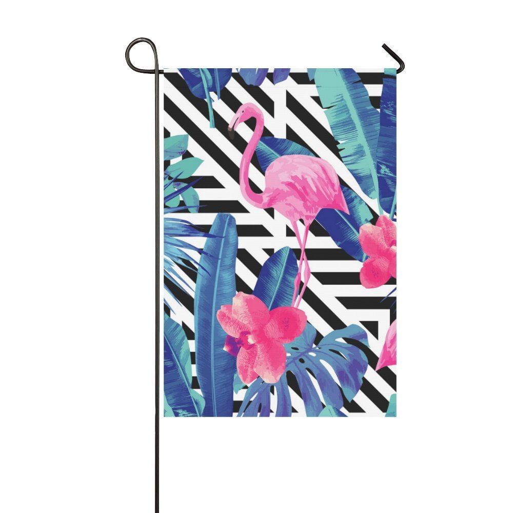 MKHERT Pink Flamingos Garden Flag Banner Decorative Flag for Wedding ...