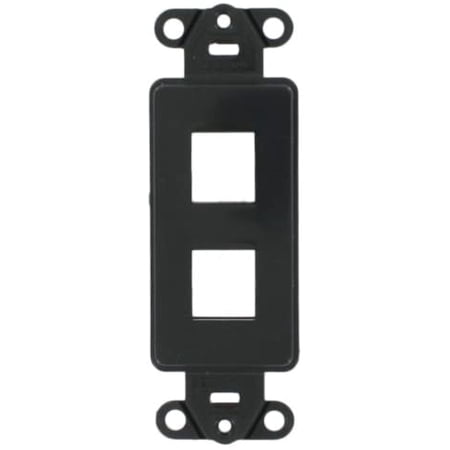 Leviton 41642-E QuickPort Decora Insert, 2-Port (Black) | Walmart Canada