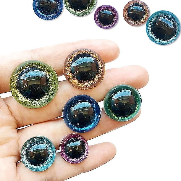 20/50pcs 3d Glitter Plush Plastic Safety Eyes For -amigurumi Doll ...
