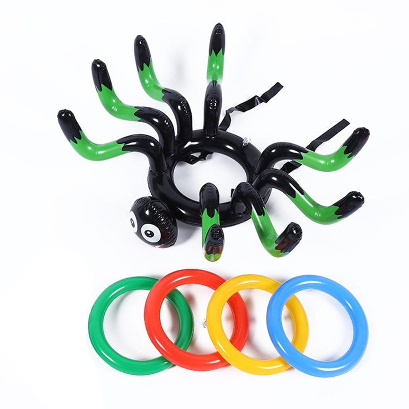 Buy Karcher Inflatable Giant Spider Witch Hat Ring Toss Game Halloween ...