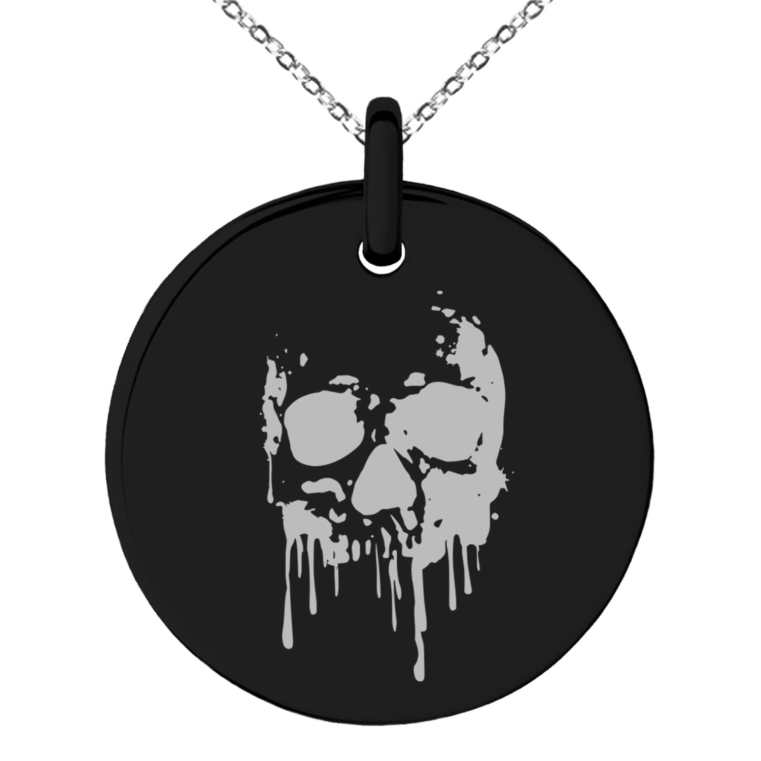 Stainless Steel Hades Greek God of Underworld Engraved Small Medallion ...