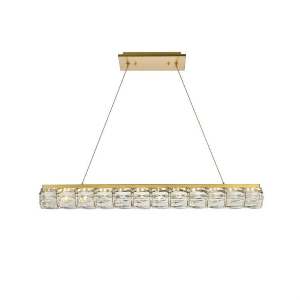 Valetta 36 inch LED linear pendant in gold - Walmart.com