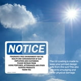 (2 Pack) Fragrance Free Environment For The Health OSHA Notice Sign ...