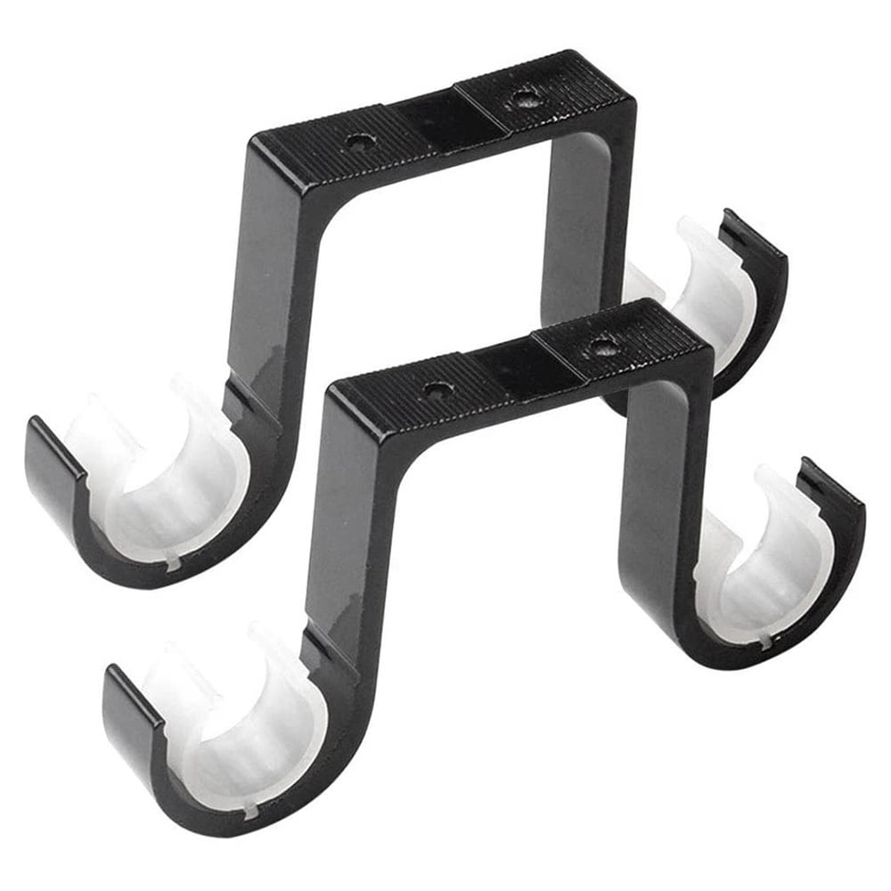 Click here for Unbranded 2pcs Double Curtain Rod Brackets Ceiling... prices