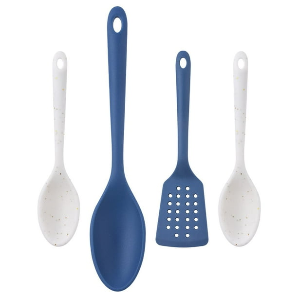 Cook with Color Silicone Kitchen Utensils 4 Piece Set, Spoons ...