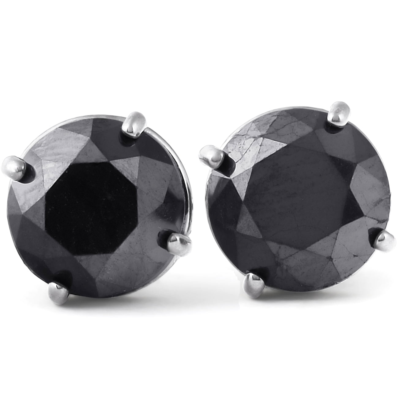 Click here for Pompeii3 2ct 14k Black Gold Round Black Diamond Sc... prices