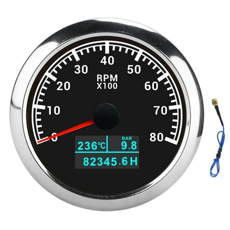 Tachometer, High Sensitivity Low Power Consumption RPM Gauge 9-32VDC ...