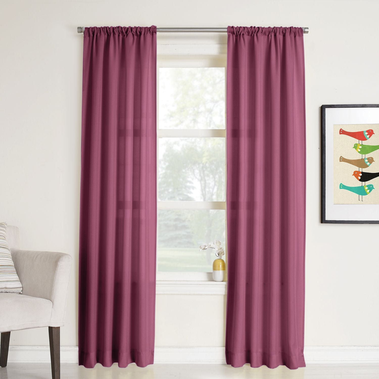 Click here for 918 Rapture Rod Pocket Sheer Curtain 40in X 63in prices