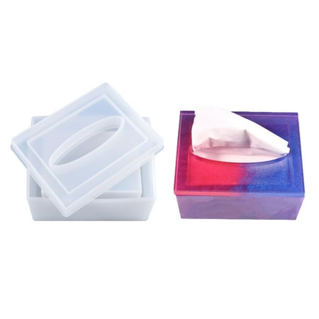 Resin Molds Tissue Box Silicone Mold Paper Towel Case Making Tool ...
