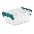 Sterilite 1.2 Qt. Modular Latch Box Clear Case of 6 - Walmart.com