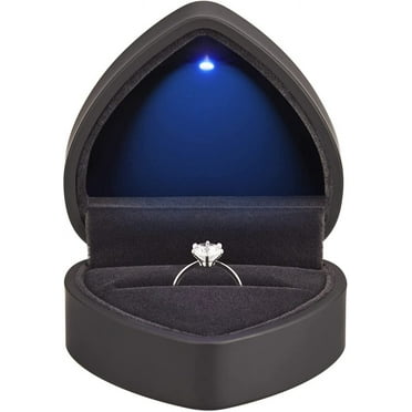 Lexon LED Diamond Ring Box Jewelry Wedding Engagement Proposal Lighted ...