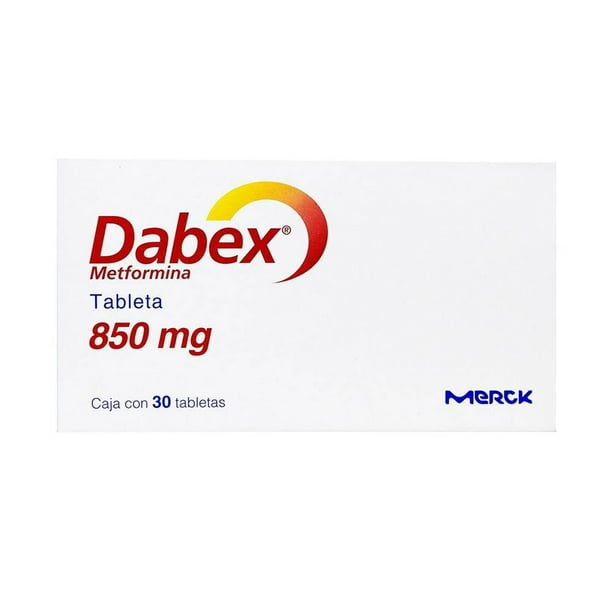Dabex Metformina 850 mg 30 tabletas | Walmart en línea