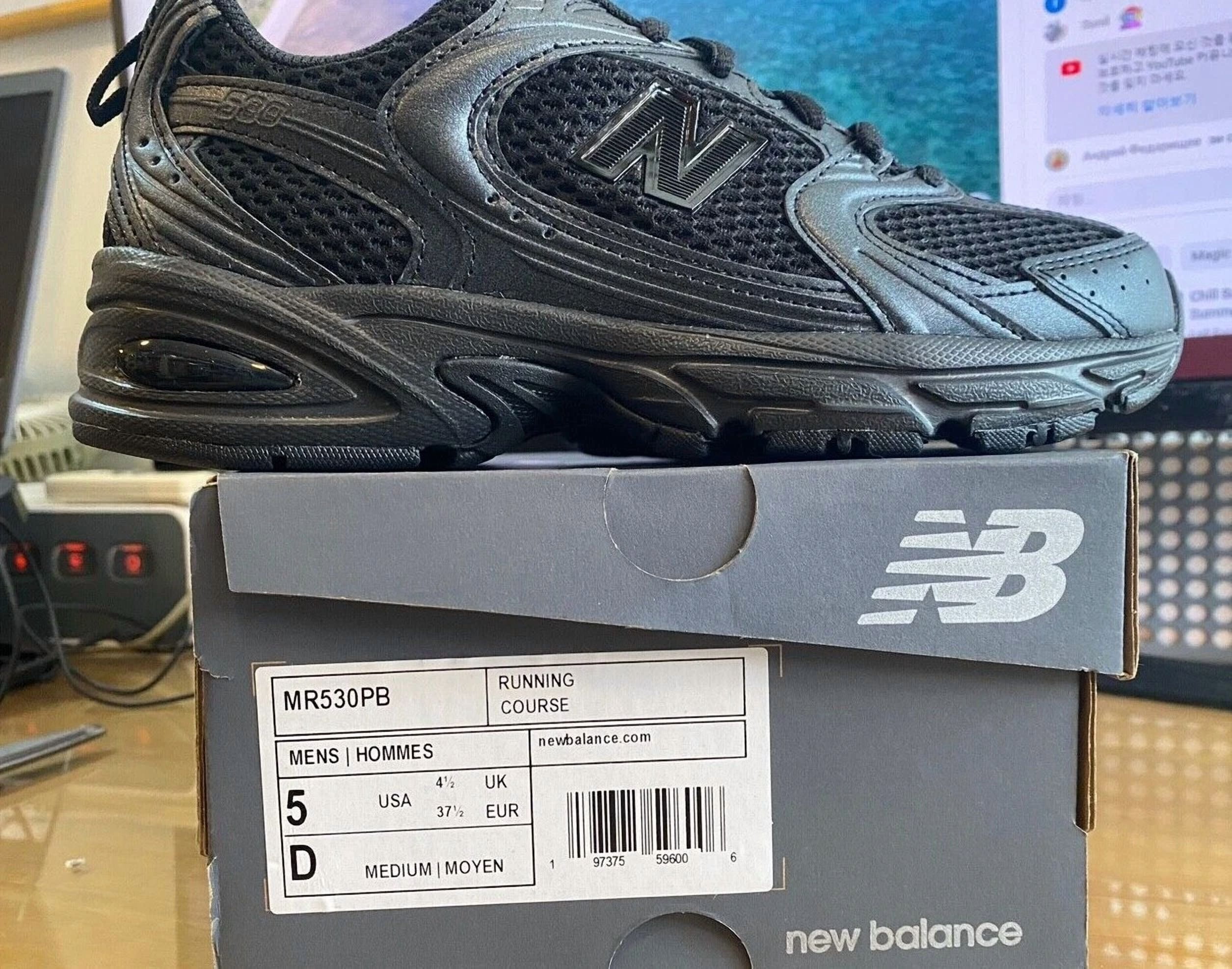 NEW BALANCE 530 Men's Running Shoes Sports Casual D Black [US:5/230 ...