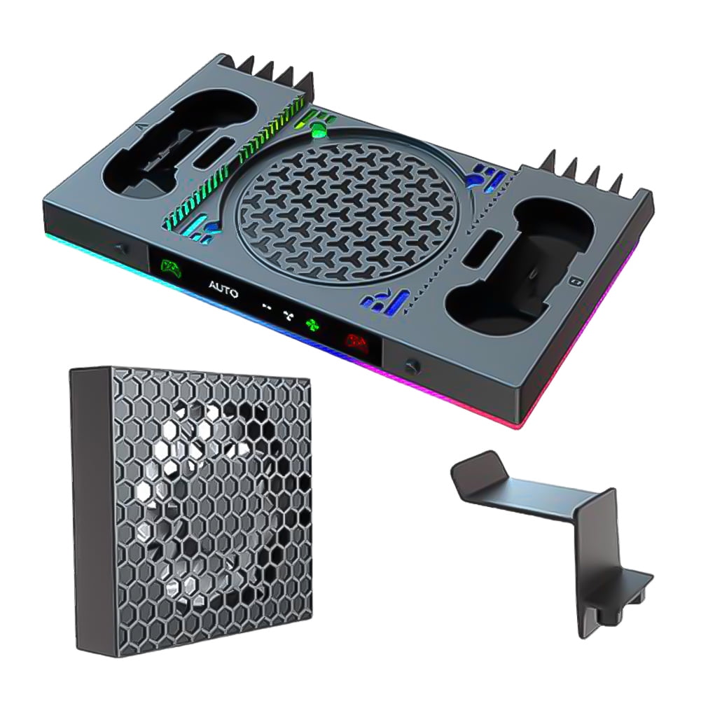 Base de carga RGB con ventilador Ndcxsfigh Soporte de ventilador de ...