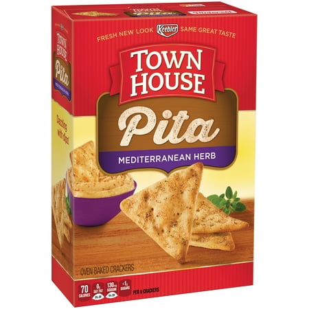 Keebler Town House Pita Mediterranean Herb Crackers 9.5 oz. Box ...