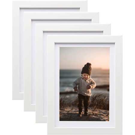 AmPm 6x8 Picture Frames Black, Photo Frames with Real Glass for Picture ...