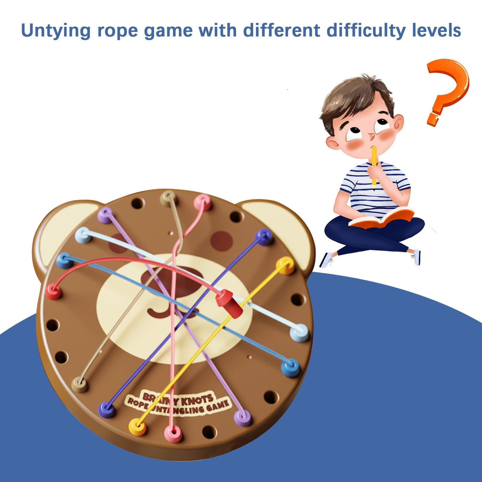Brainy Knots Rope Untangling Game Brainy Knots: A Colorful Twisted Rope Puzzle for Problem ...