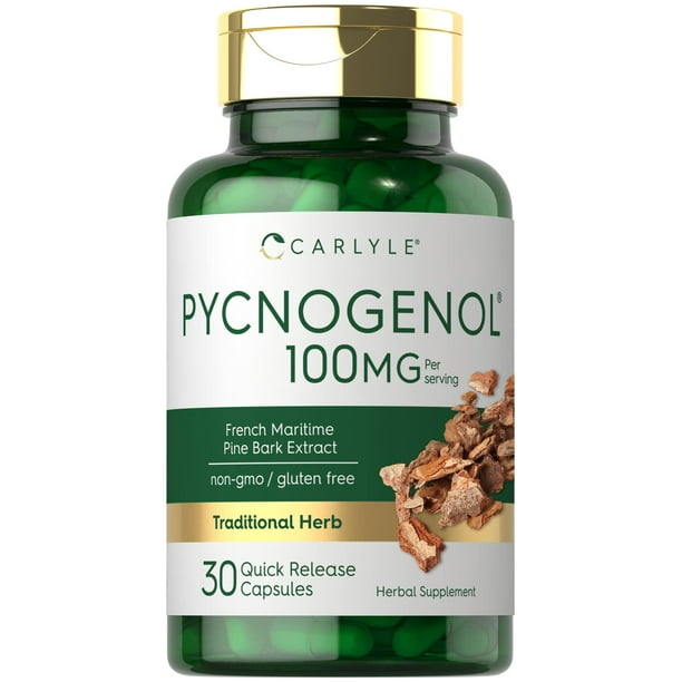 Suplemento Carlyle Pycnogenol 100 mg | 30 cápsulas | Walmart en línea