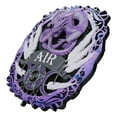 Elemental Air Nation Wind Purple Dragon White Feathers Triple Moon Wall ...