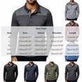 Abomasnow Men's Dressy Shirts Quarter Button Long Sleeve Color Block ...