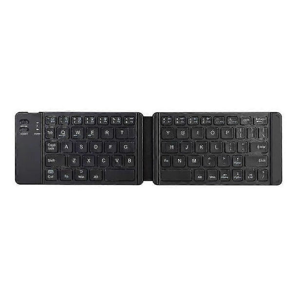 Mini teclado inalámbrico Bluetooth plegable teclados recargables ...