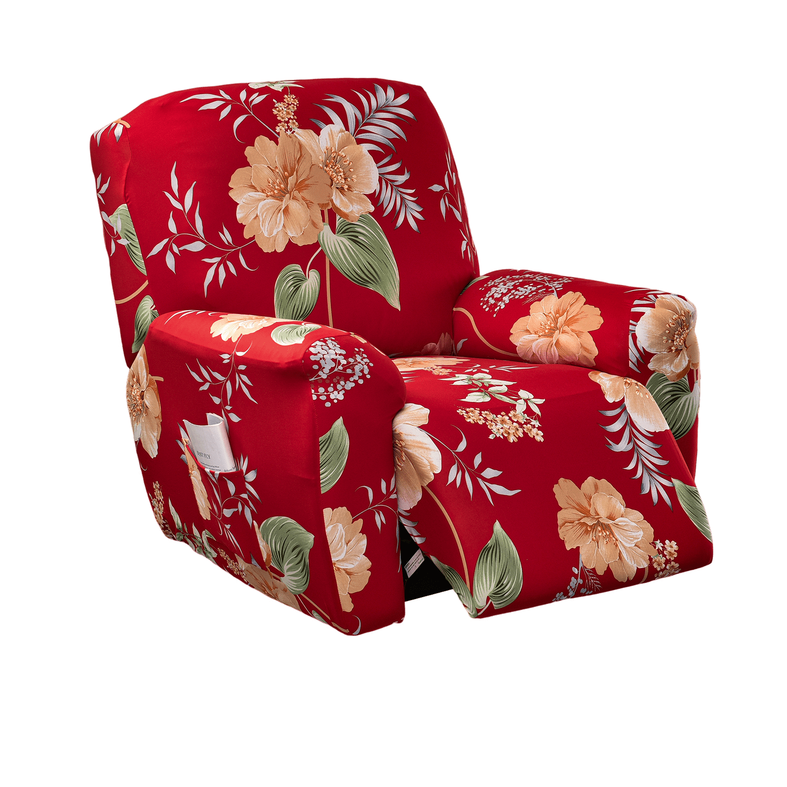 Eco-Ancheng Recliner Slipcover 4 Piece Recliner Chair Cover with Pockets 1 Seat Lazyboy Recliner ...