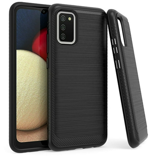 Kaleidio Case For Samsung Galaxy A02s 5G [Metallic Armor] Lightweight Hybrid [Shockproof] 2 ...