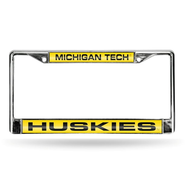 Rico - Michigan Tech Huskies NCAA Chrome Metal Laser Cut License Plate ...