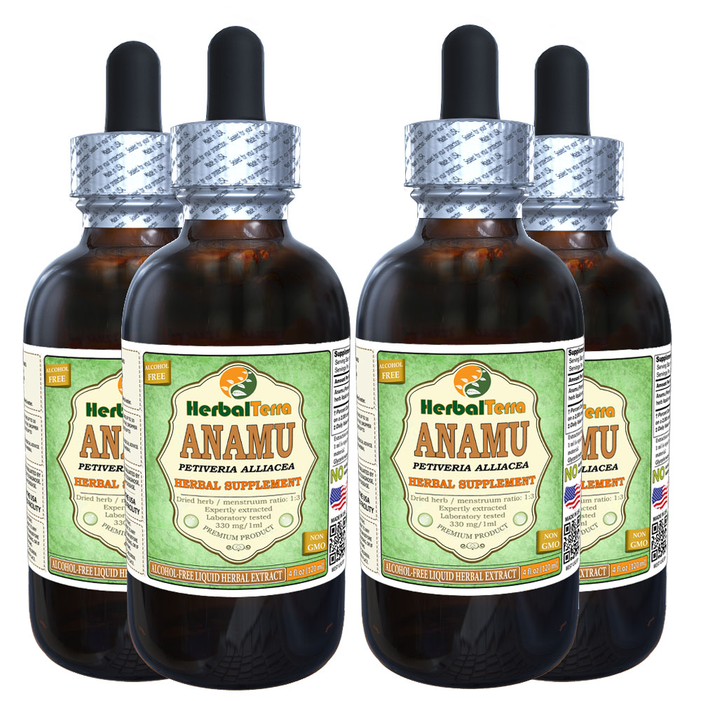 Anamu (Petiveria Alliacea) Glycerite, Dried Herb Powder Alcohol-FREE ...