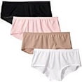 Women's 4 Pack Coolblend Boyshort Panties(COLOR May Vary) - Walmart.com