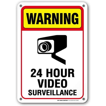 Warning Video Surveillance In Use Sign - Walmart.com