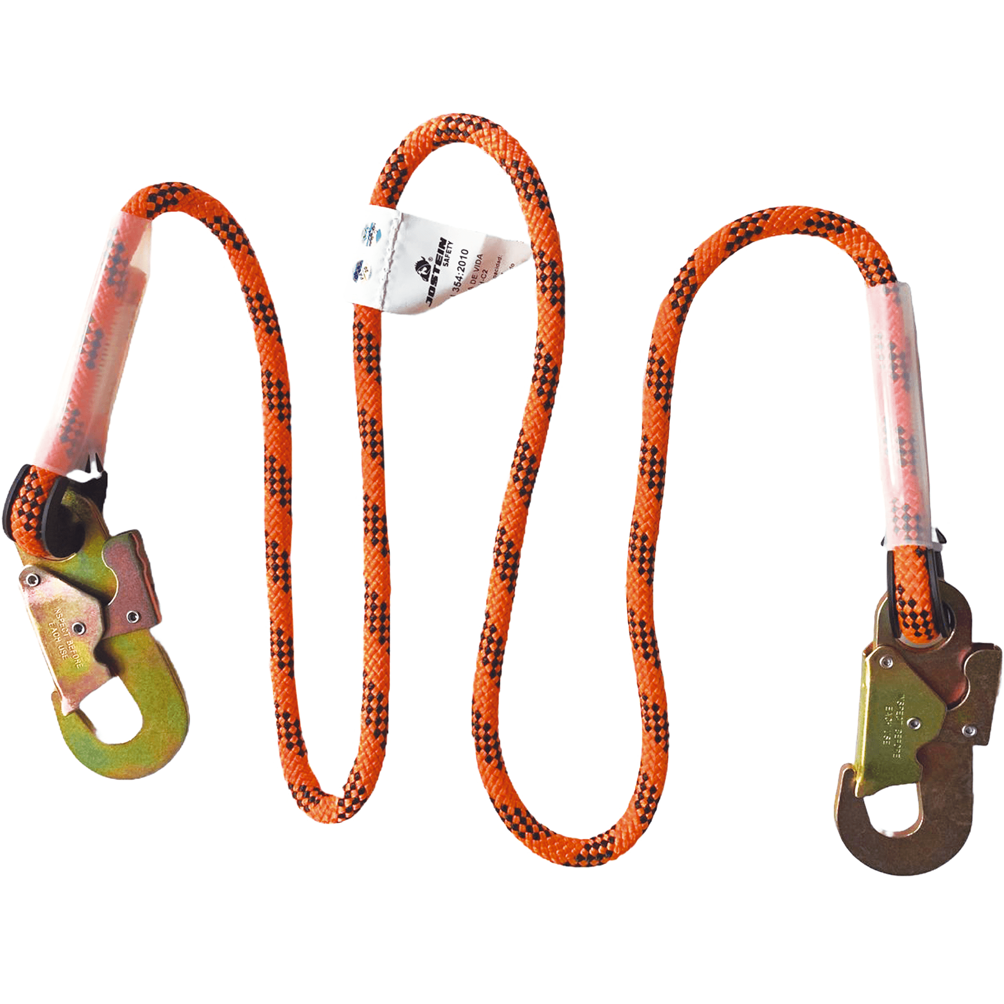 Línea De Vida Contra Caídas Doble Gancho Certificado Jostein JTH-C2 Naranja | Walmart en línea