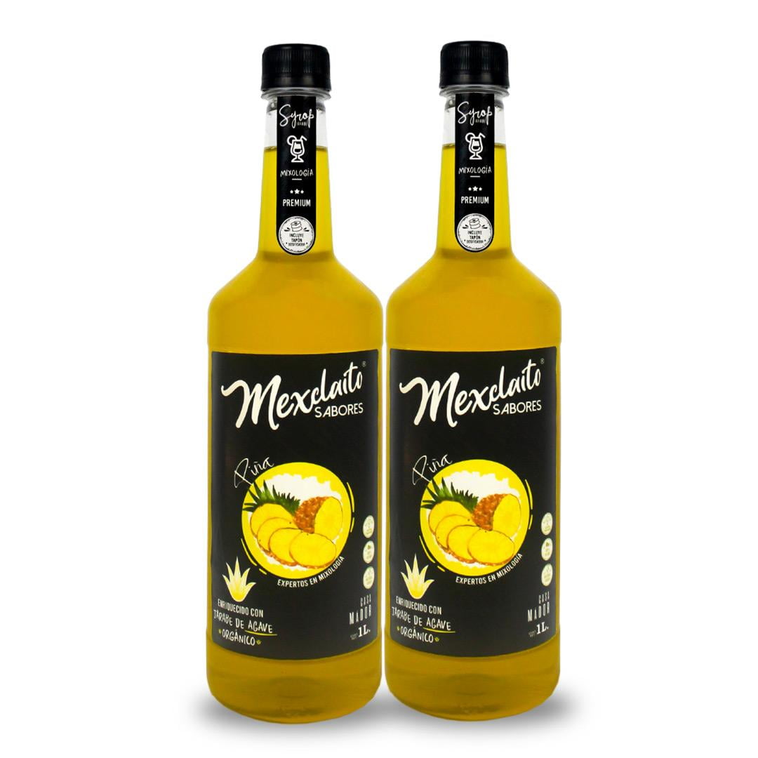Jarabe/Syrop Premium Mexclaito® sabor Piña 1 Litro 2 PACK | Walmart en ...