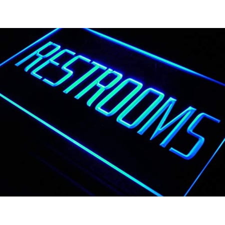 uertd i157-b RESTROOMS Toilet Washroom Fluorescent Light Sign | Walmart ...