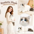 19.7 Inch Realistic Ragdoll Cat Plush Toy, Soft Simulation Stuffed ...