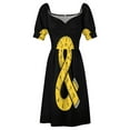 Ampersand Measuring Tape Sleeveless Dress womans clothing elegant and pretty women's dresses ...