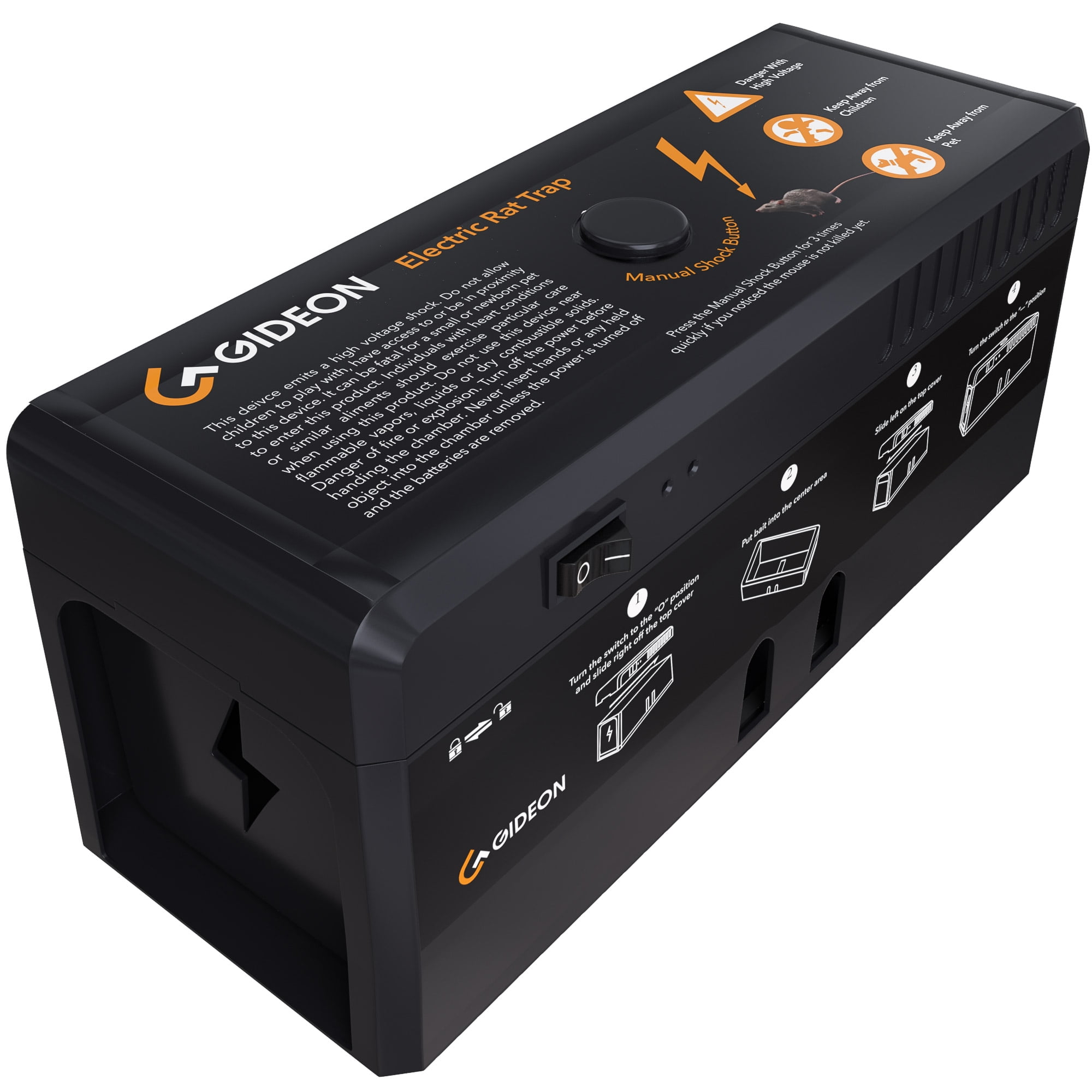 Gideon Rat Trap Electric Mouse & Rat Trap for Homes Indoor & Outdoor ...