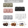 3 Cavity Peanut Shaped Dessert Baking Mould Food Grade Silicone Mousse ...