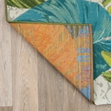 World Rug Gallery Contemporary Tropical Floral Indoor/Outdoor Area Rug ...
