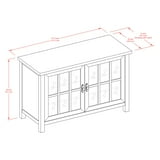 Better Homes & Gardens Oxford Square TV Stand for TVs up to 55", Rustic ...