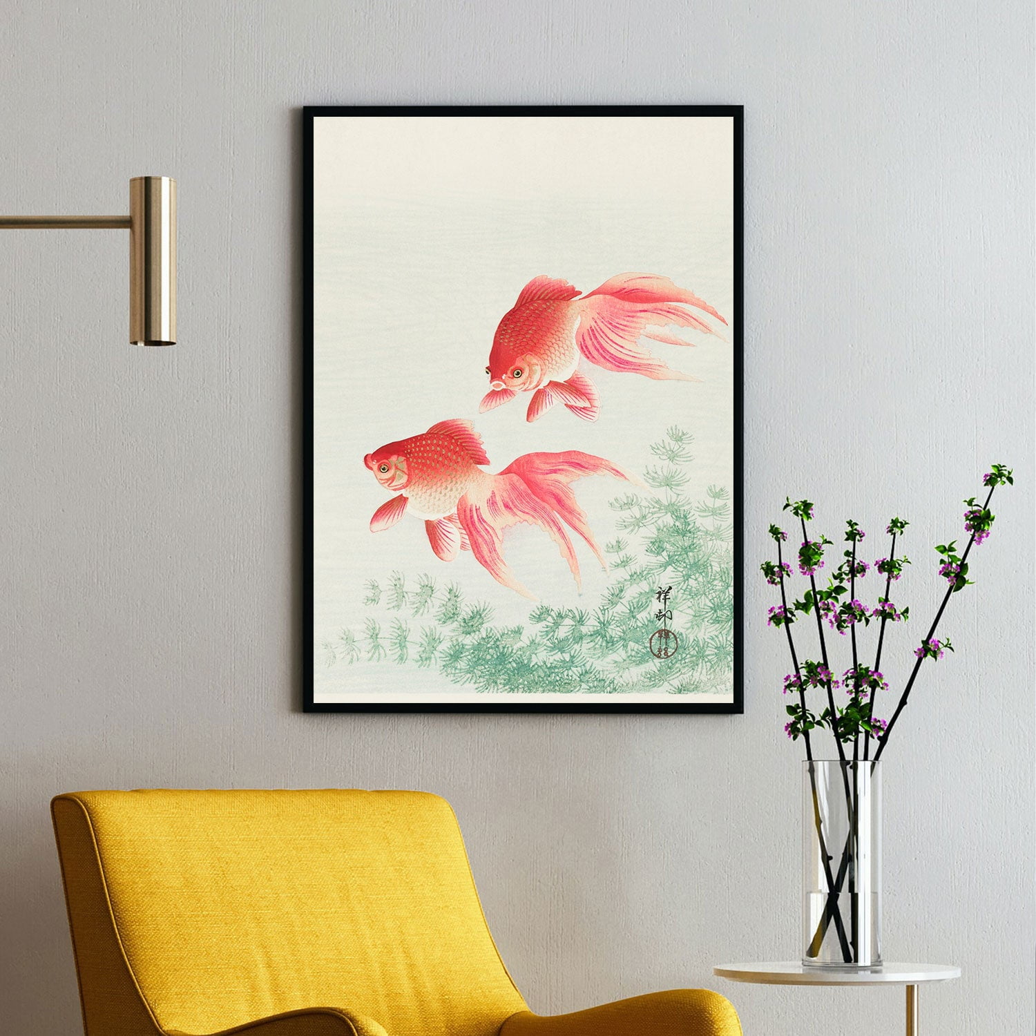 Two Veil Goldfish - 1926 | Ohara Koson | Premium Fine Art Print | 20th ...